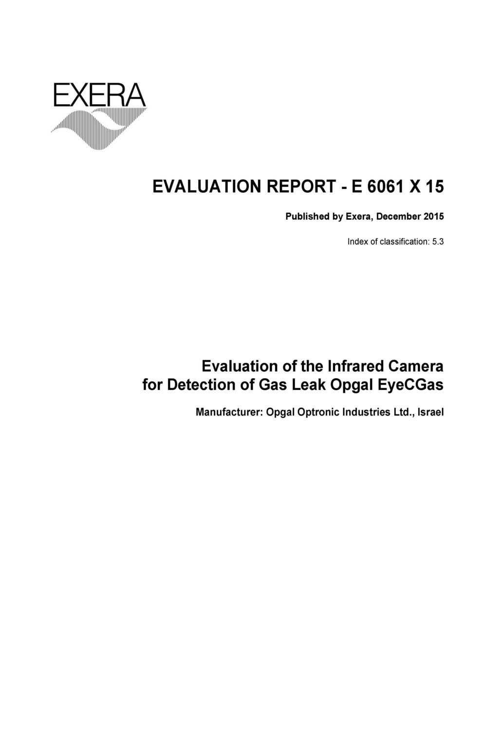 EyeCGas - Gas Imaging Camera - Opgal
